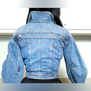 Chiccthy Top | Jackets & Coats | Denim Irregular Jacket Offshoulder ...